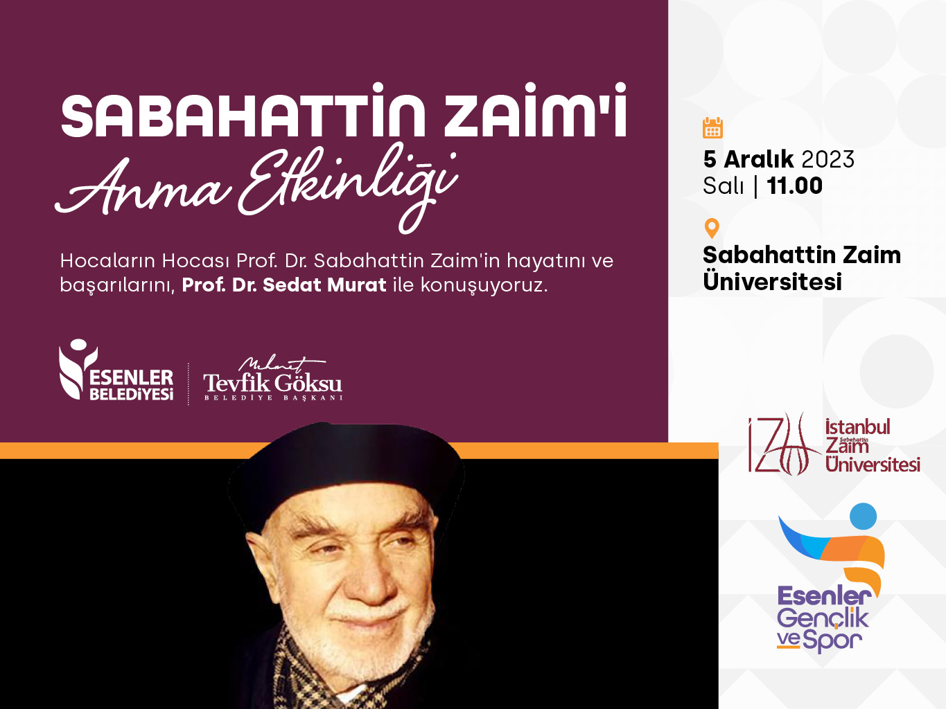 Sabahattin Zaim - Esenler Belediyesi
